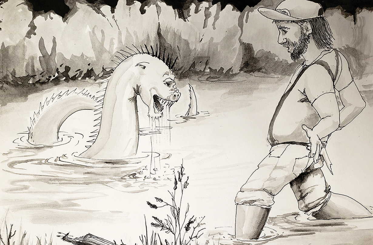 Is there a mysterious monster lurking in a Kansas sinkhole?