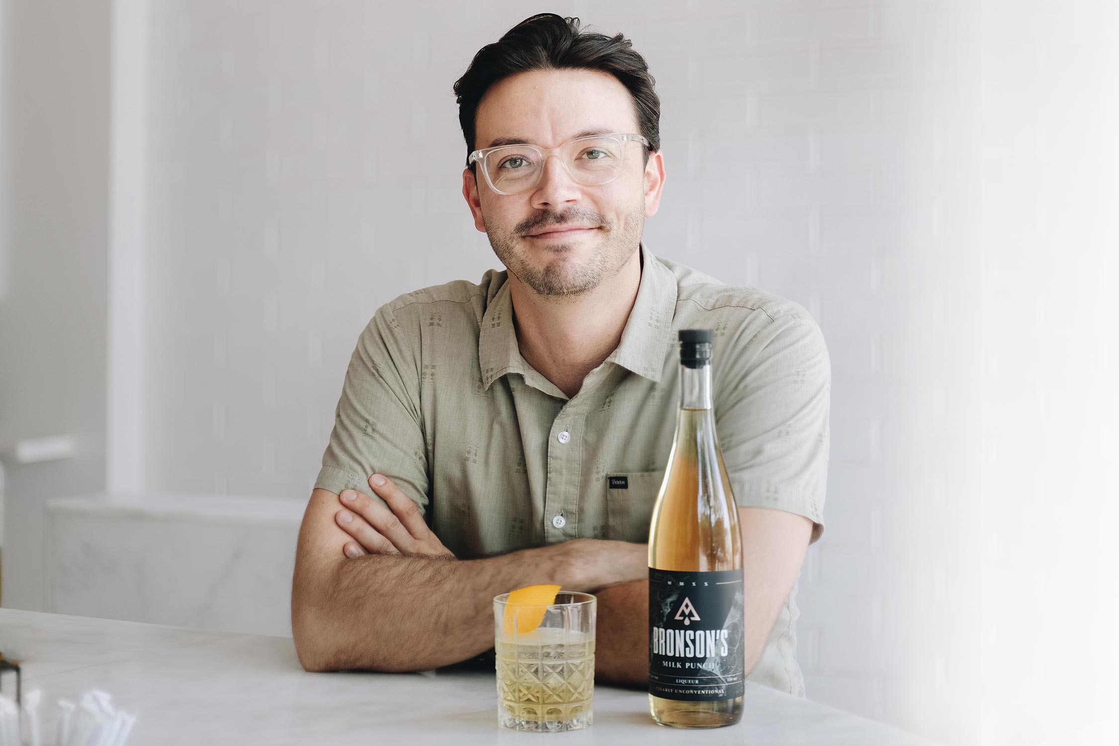 Bronson’s Milk Punch is an old English cocktail revived