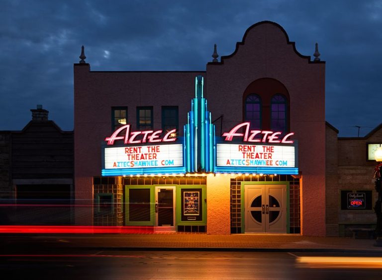 The Aztec Theater will show its first film since closing in 1974